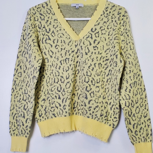 Fate | Sweaters | Fate Sweater Animal Print Distressed | Poshmark